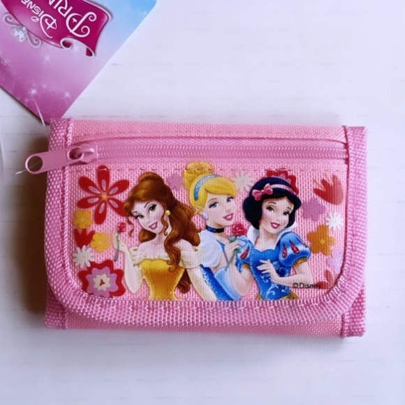 Disney | Accessories | Disney Princess Pink Trifold Wallet | Poshmark